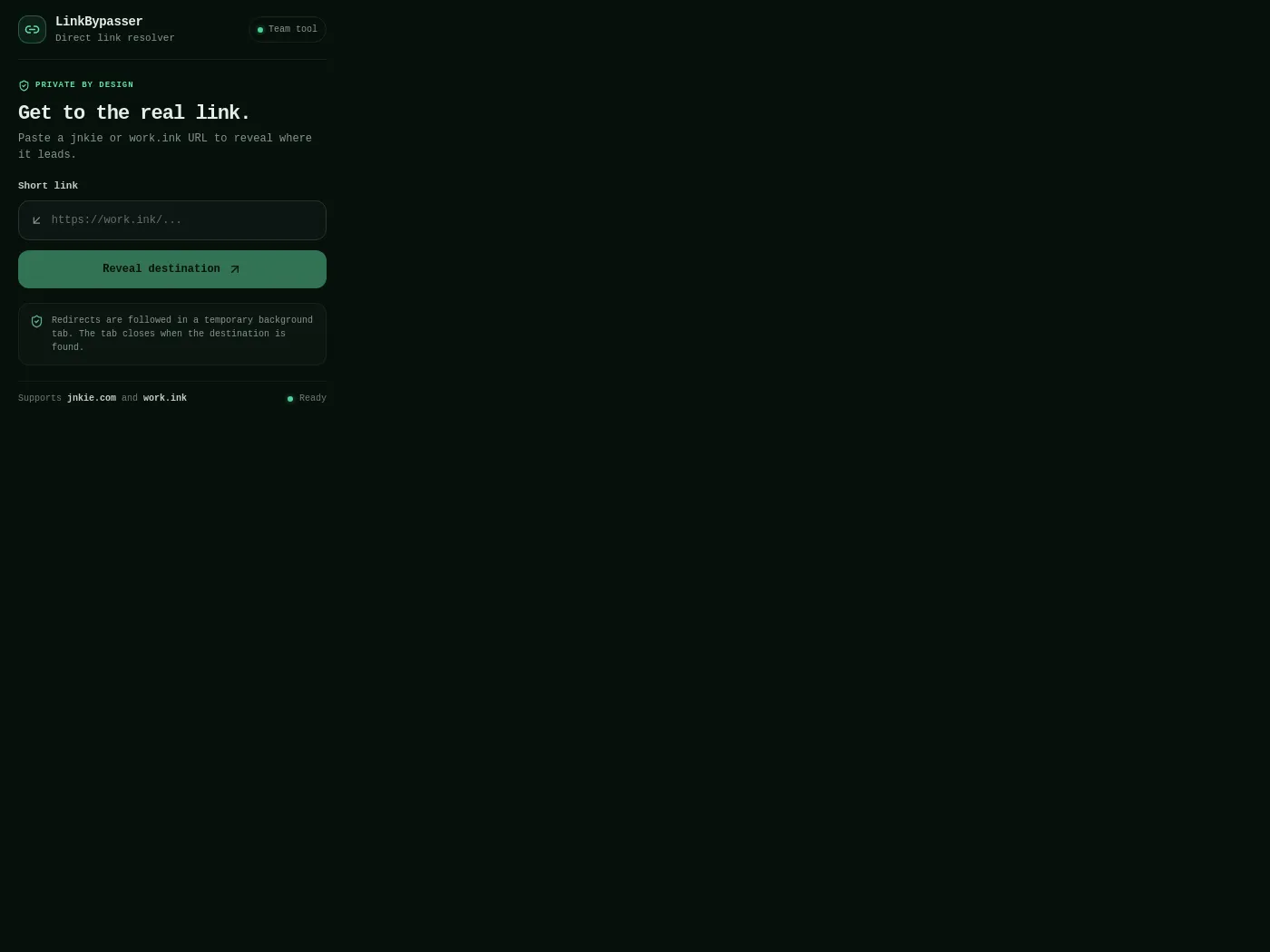 LinkBypasser Extension