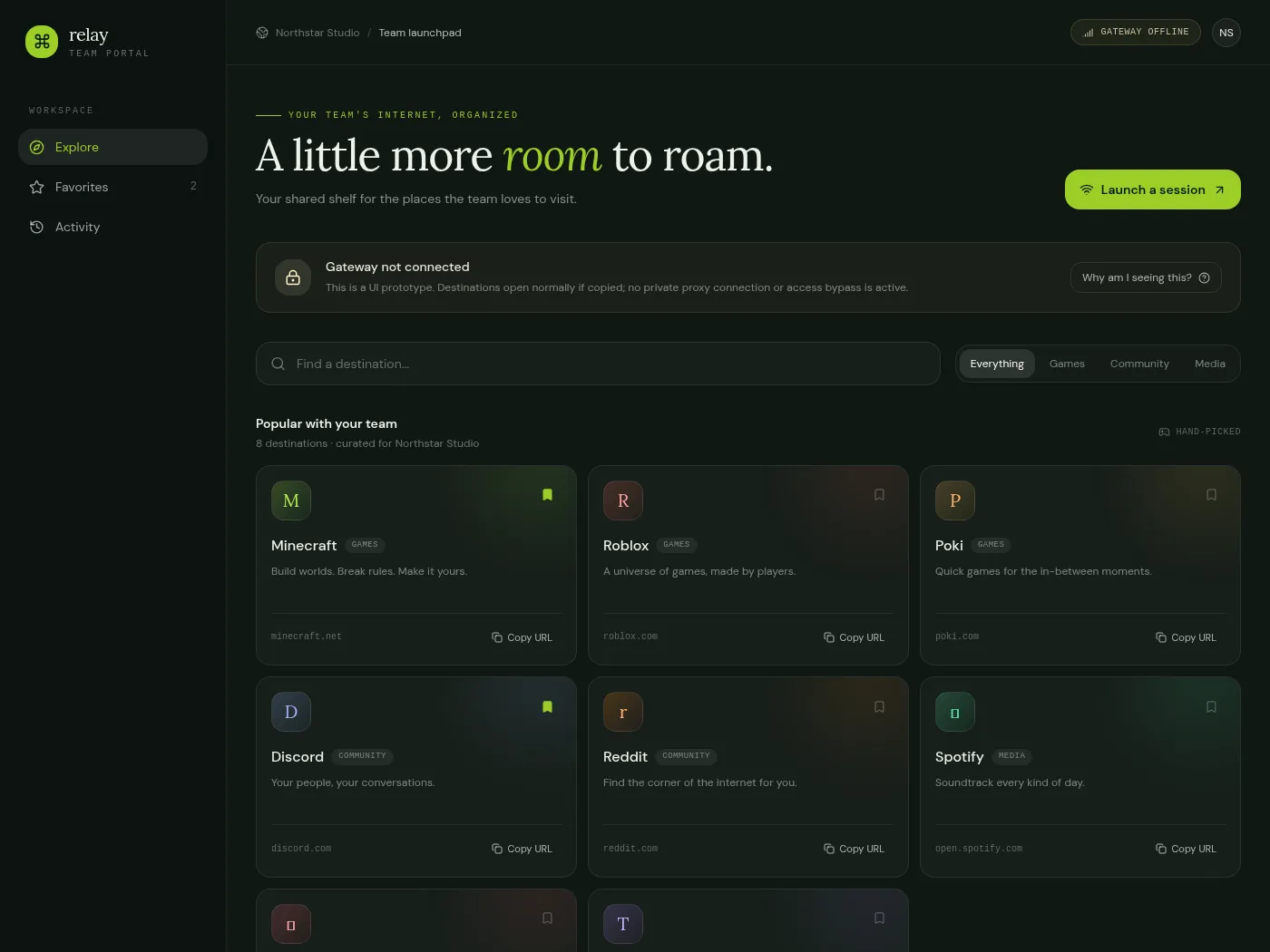 Team Proxy Portal