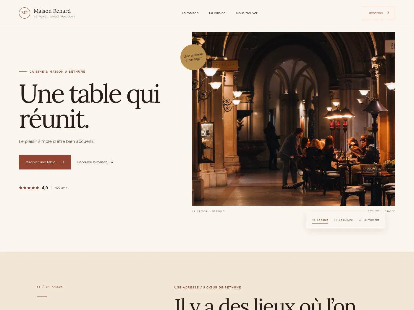 Maison Renard Website