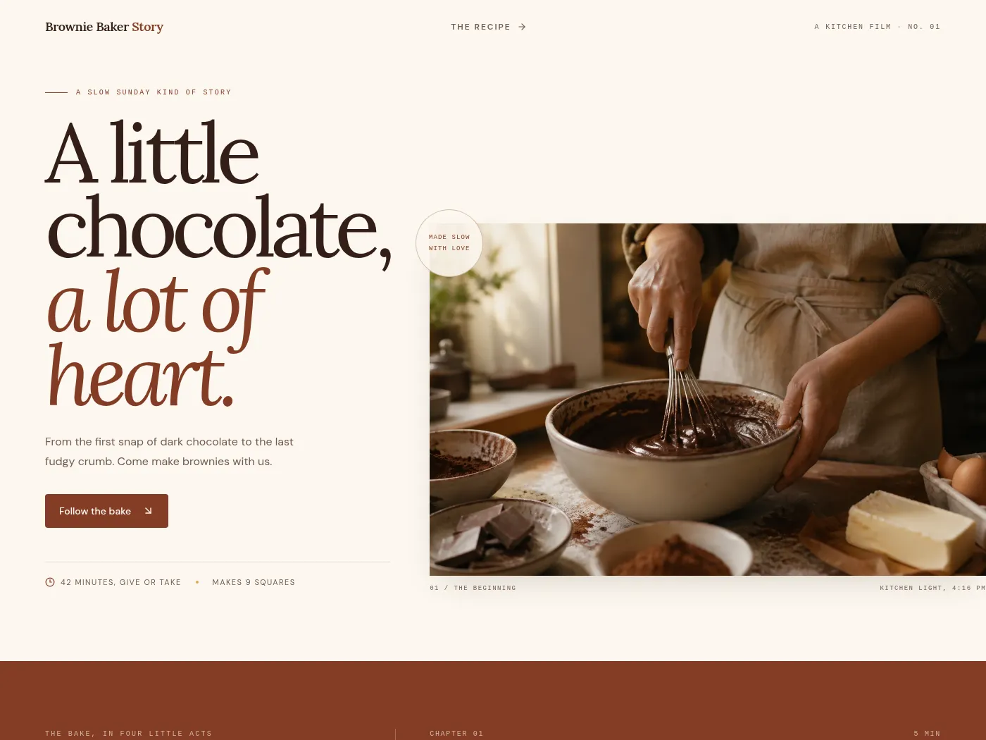 Brownie Baker Story