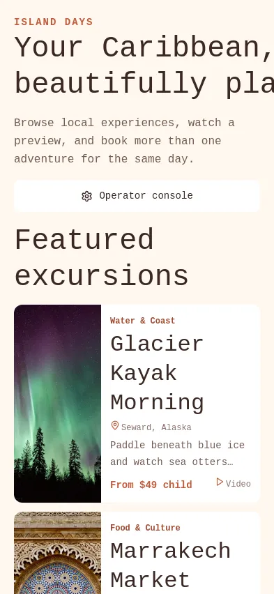 Excursion Explorer App