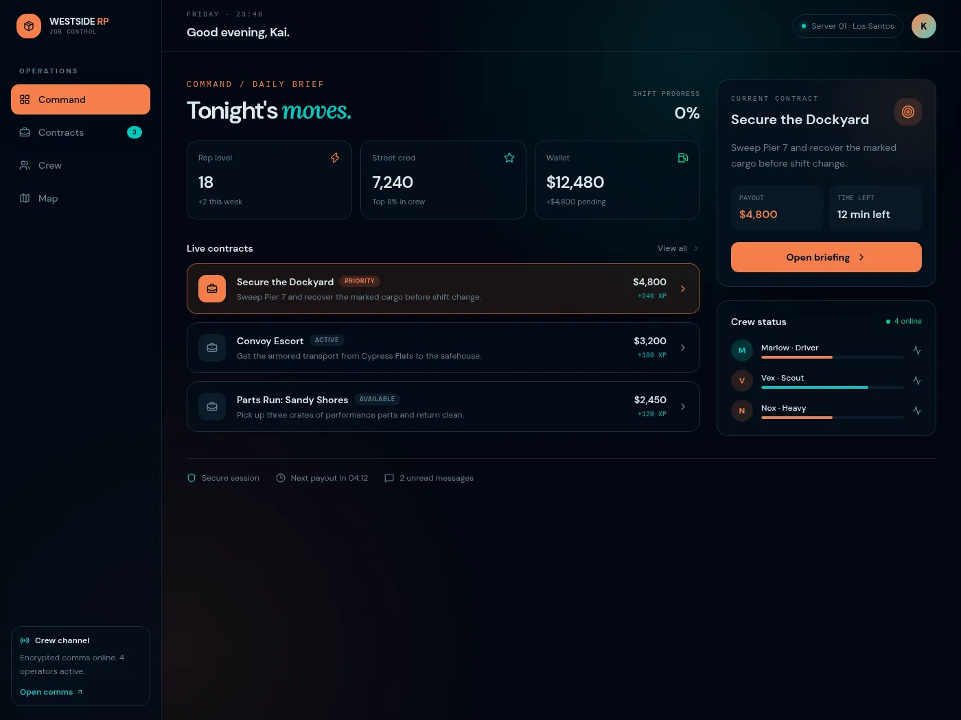 FiveM RPG Job UI