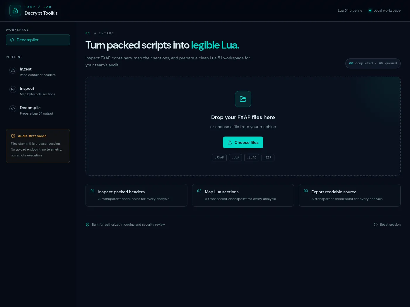 FXAP Decrypt Toolkit