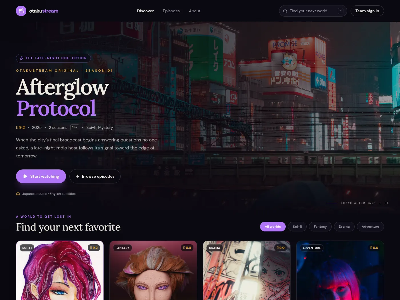 OtakuStream Platform