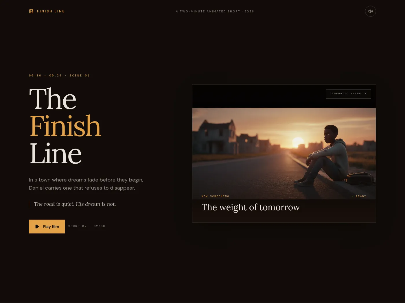 Finish Line 3D Story