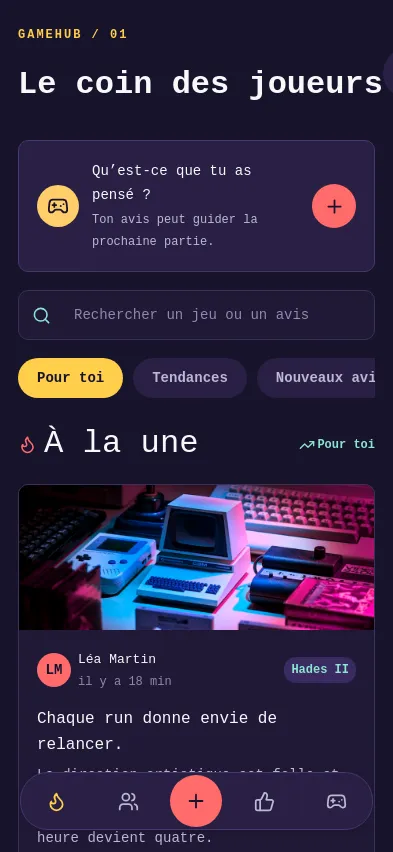 GameHub Mobile