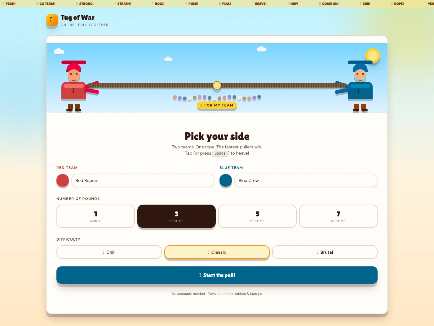 Tug of War Online