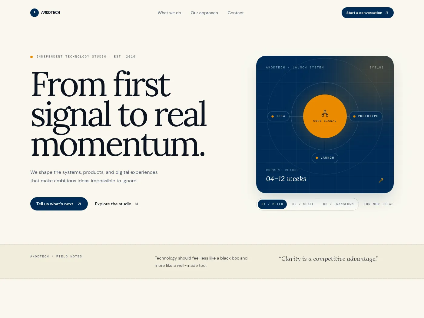 Amodtech Company Site