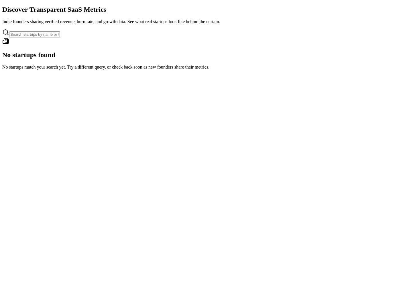 SaaSIntel Metrics Platform