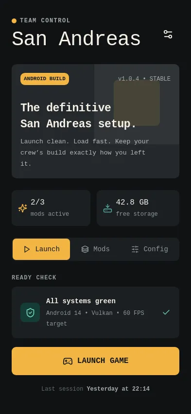 San Andreas Android Launcher