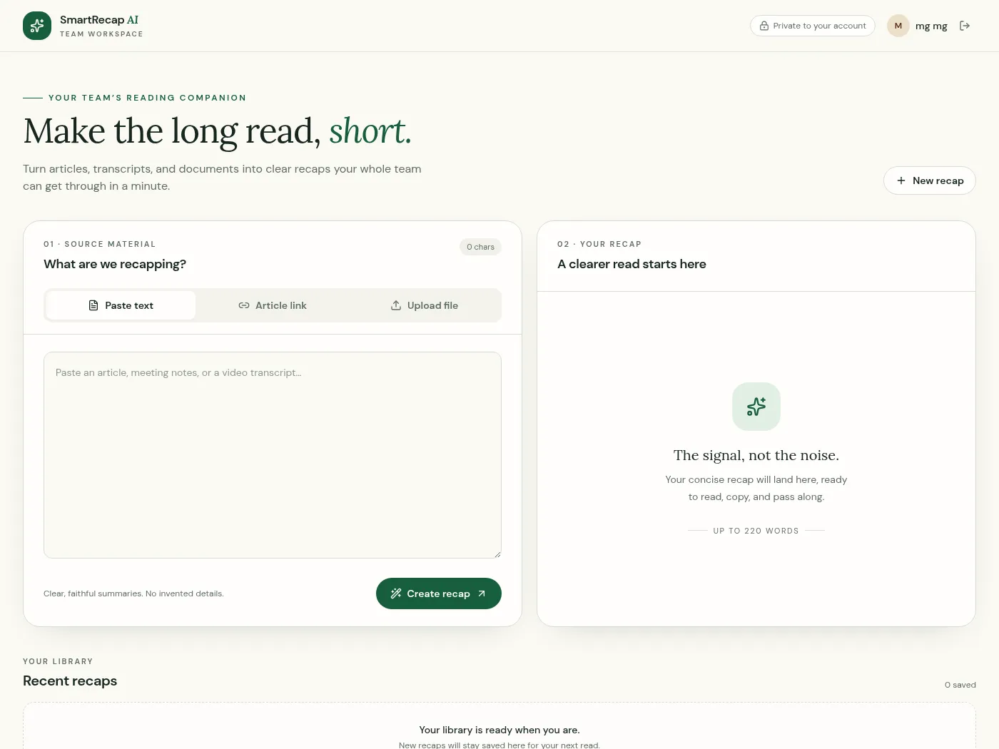 SmartRecap AI