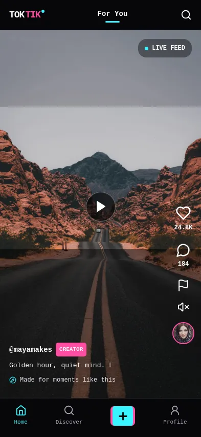 TOK TIK Video App