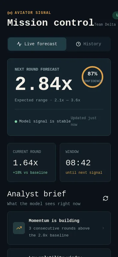 Aviator Signal Predictor