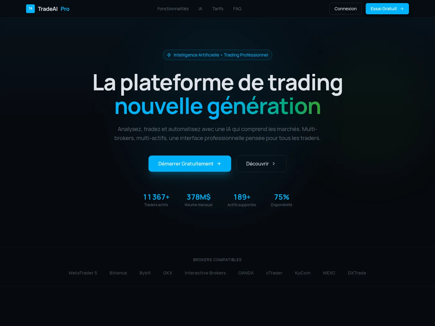 TradeAI Pro Platform