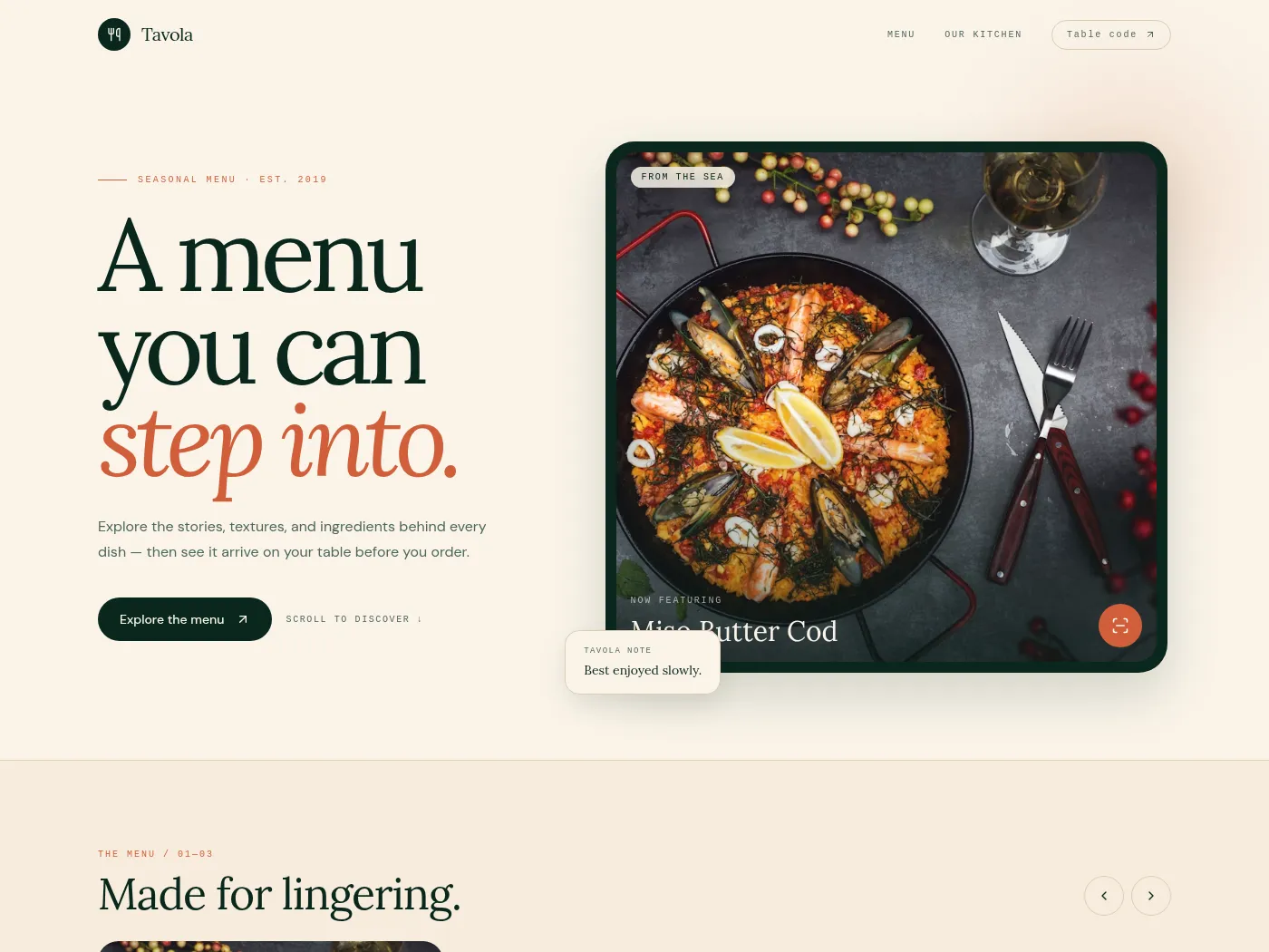 AR Food Menu