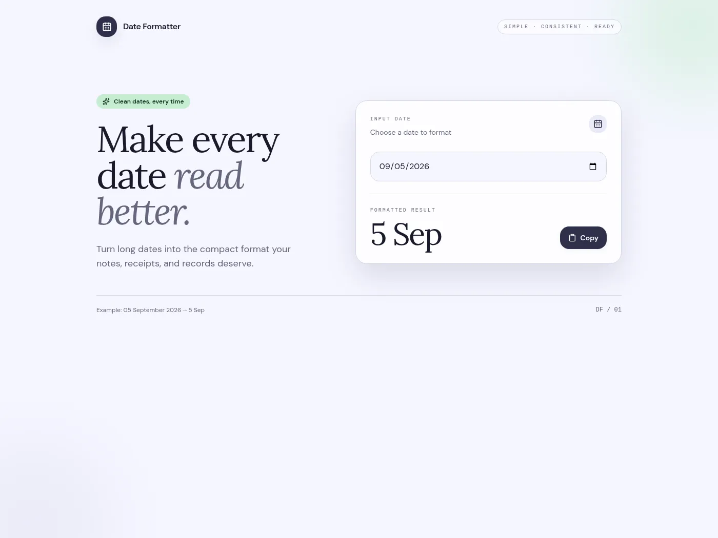 Date Formatter