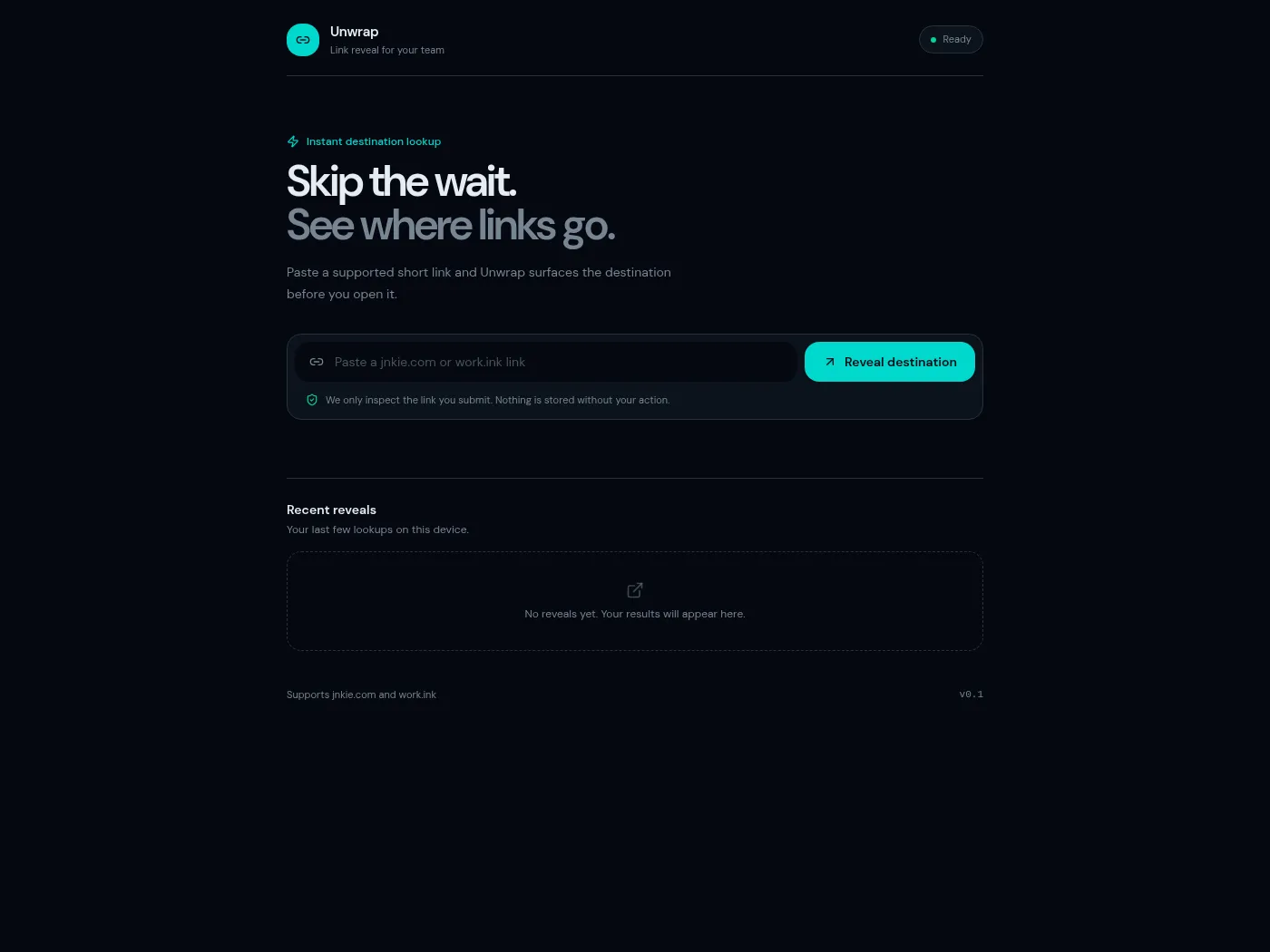Link Shortener Revealer