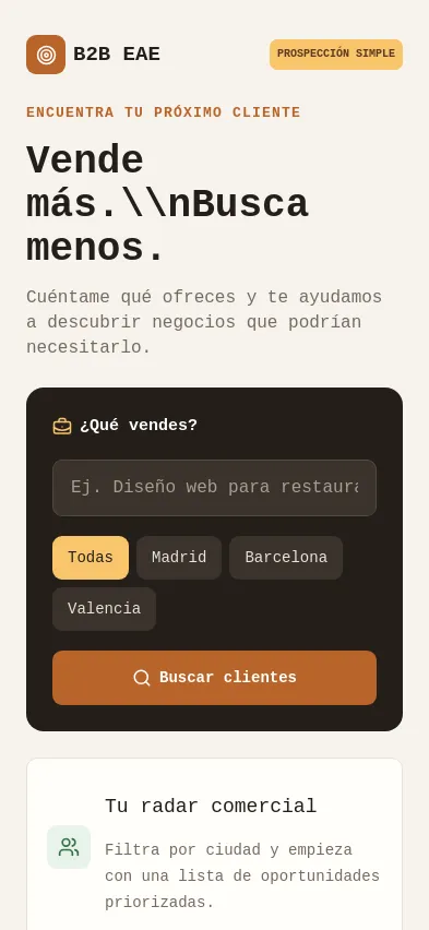 B2B EAE Client Finder