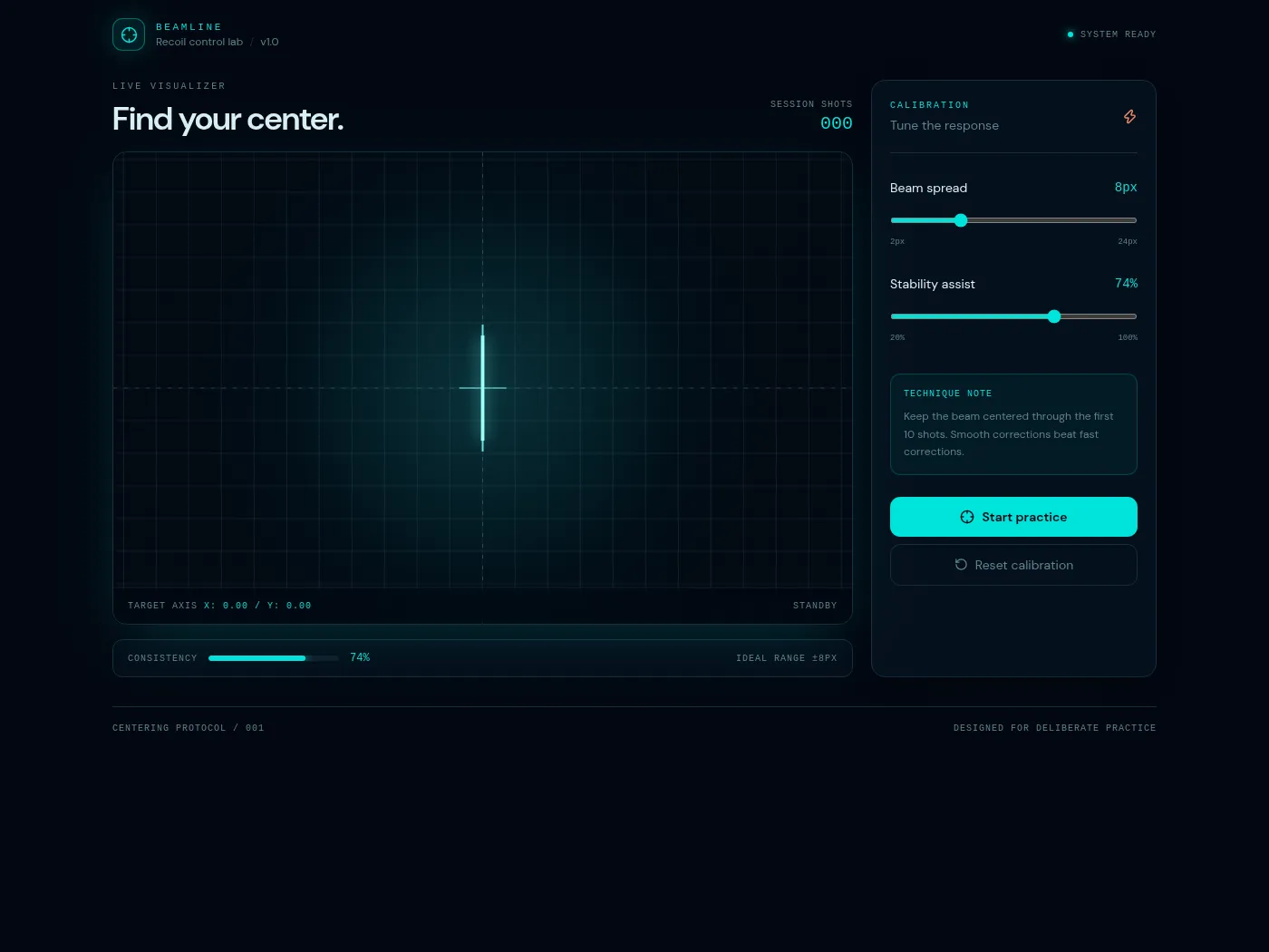 Recoil Beam Visualizer