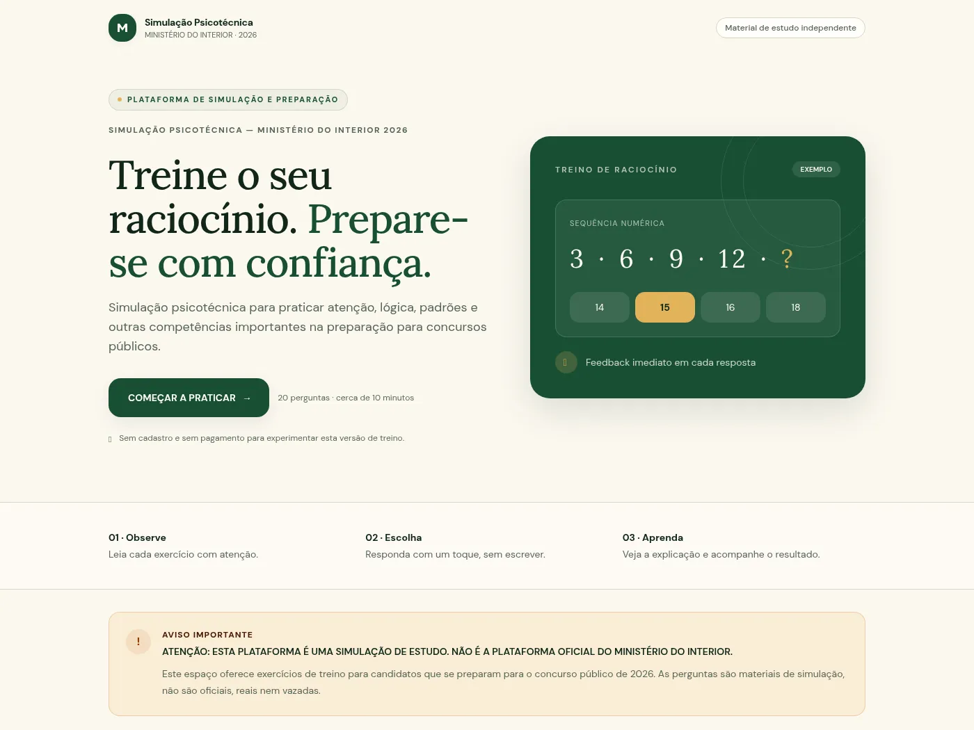 Simulação Psicotécnica Angola