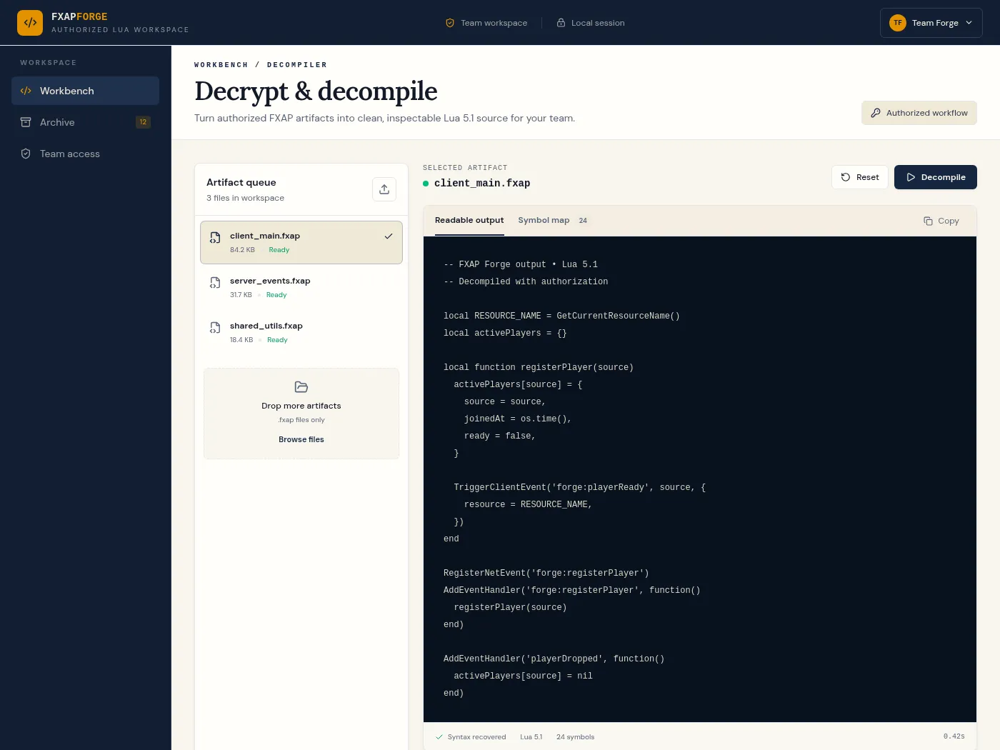 FXAP Decryptor Web