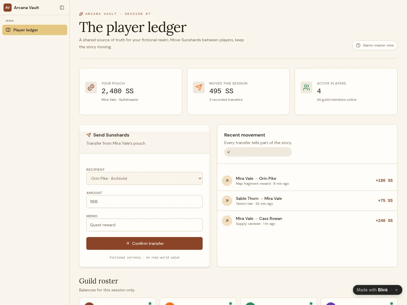 LARP Phantom Wallet Sim