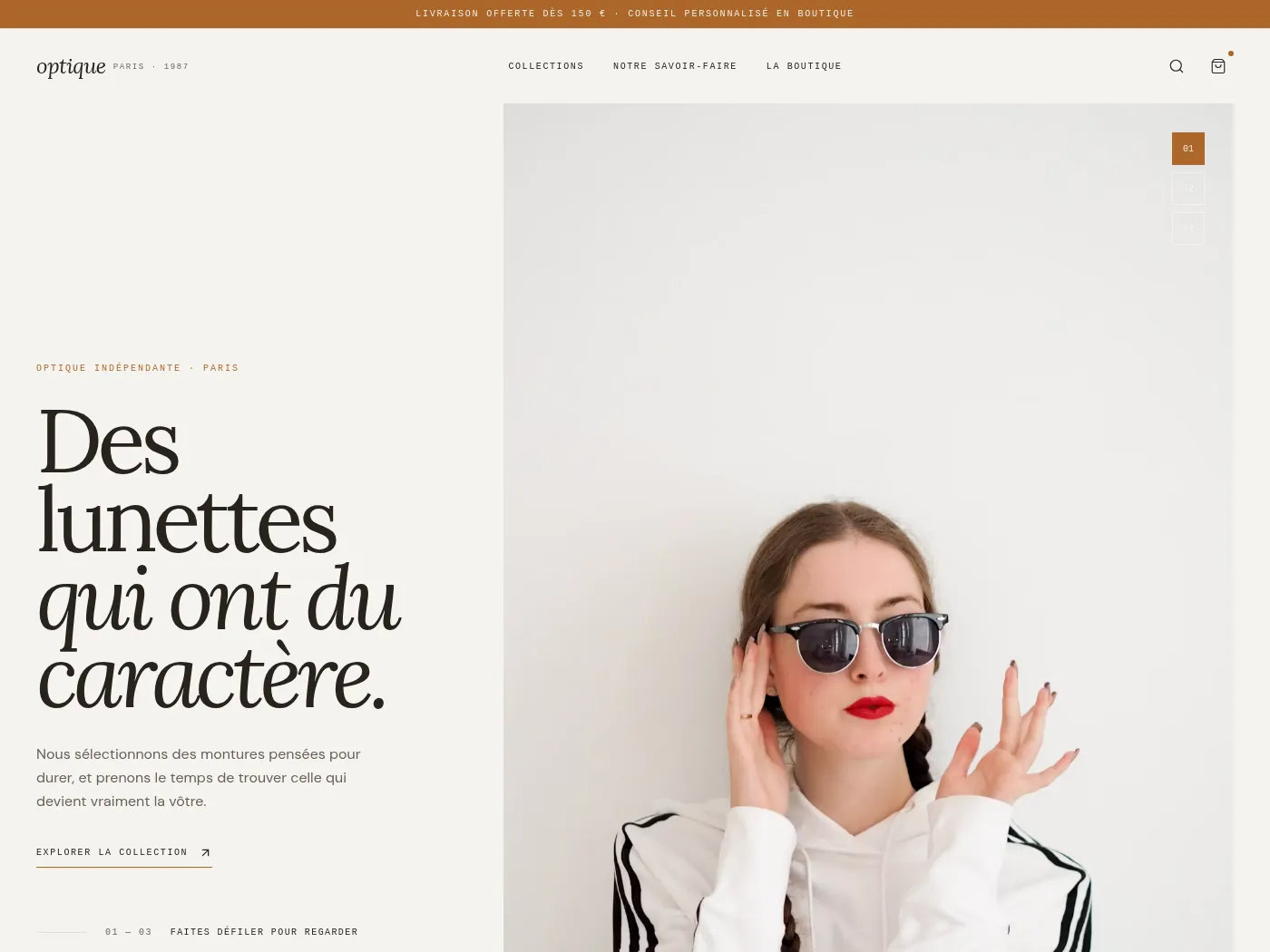 Optique Web Shop