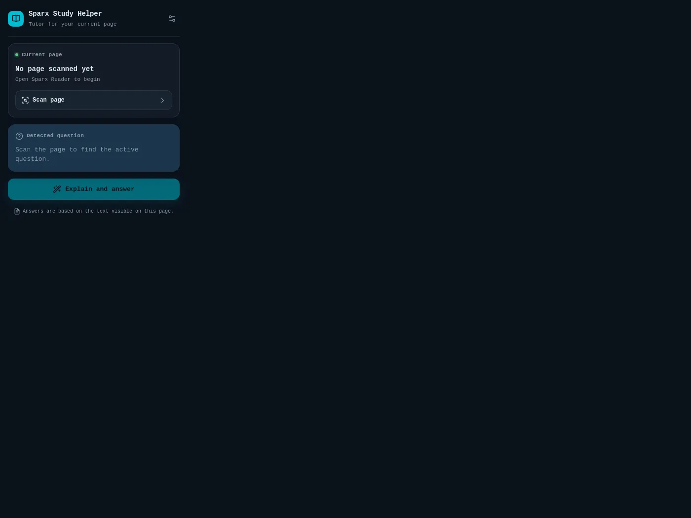 Sparx AI Study Helper