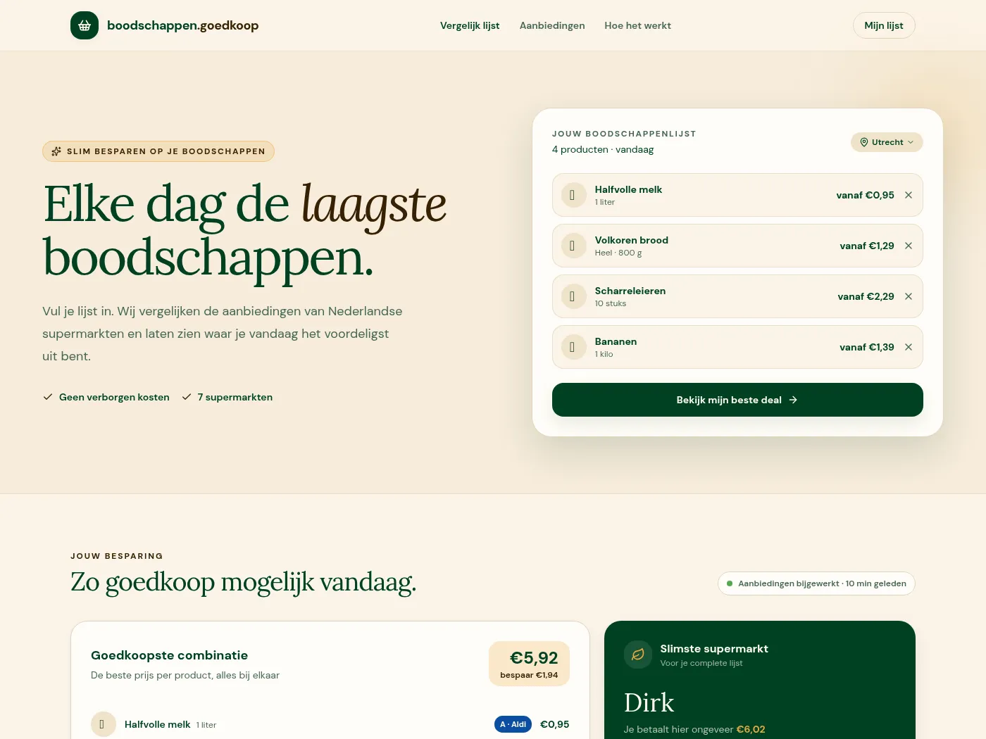Supermarkt Deals Finder