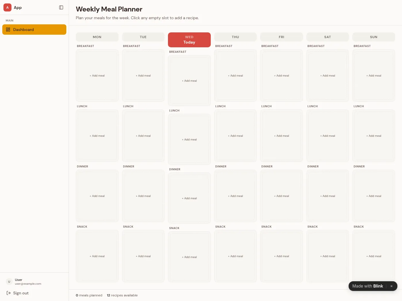 Meal Planner Pro