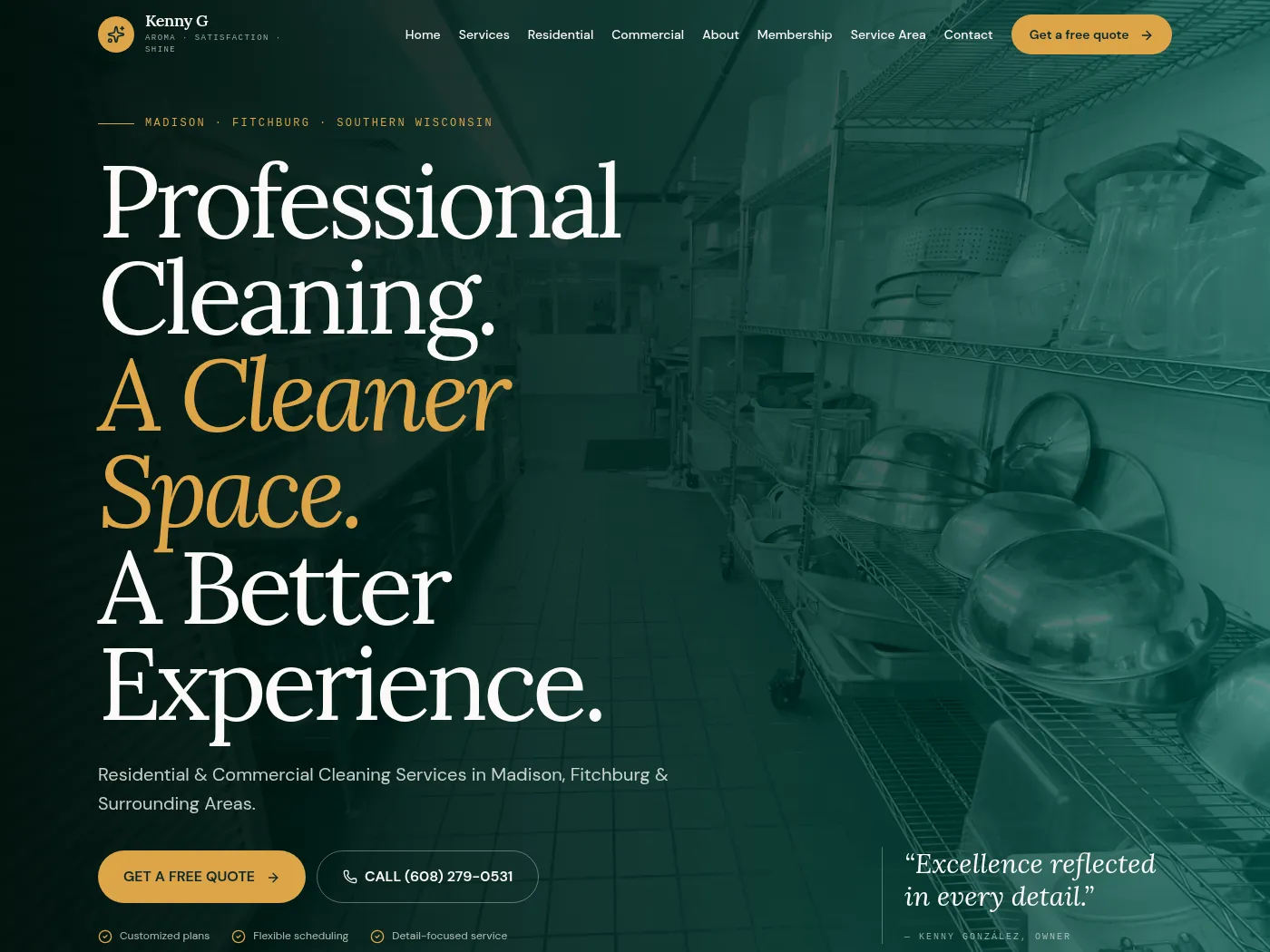 Kenny G Cleaning Website