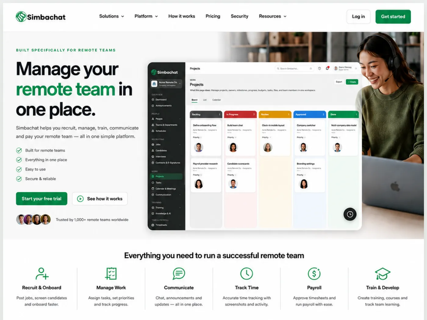 Simbachat Web Demo