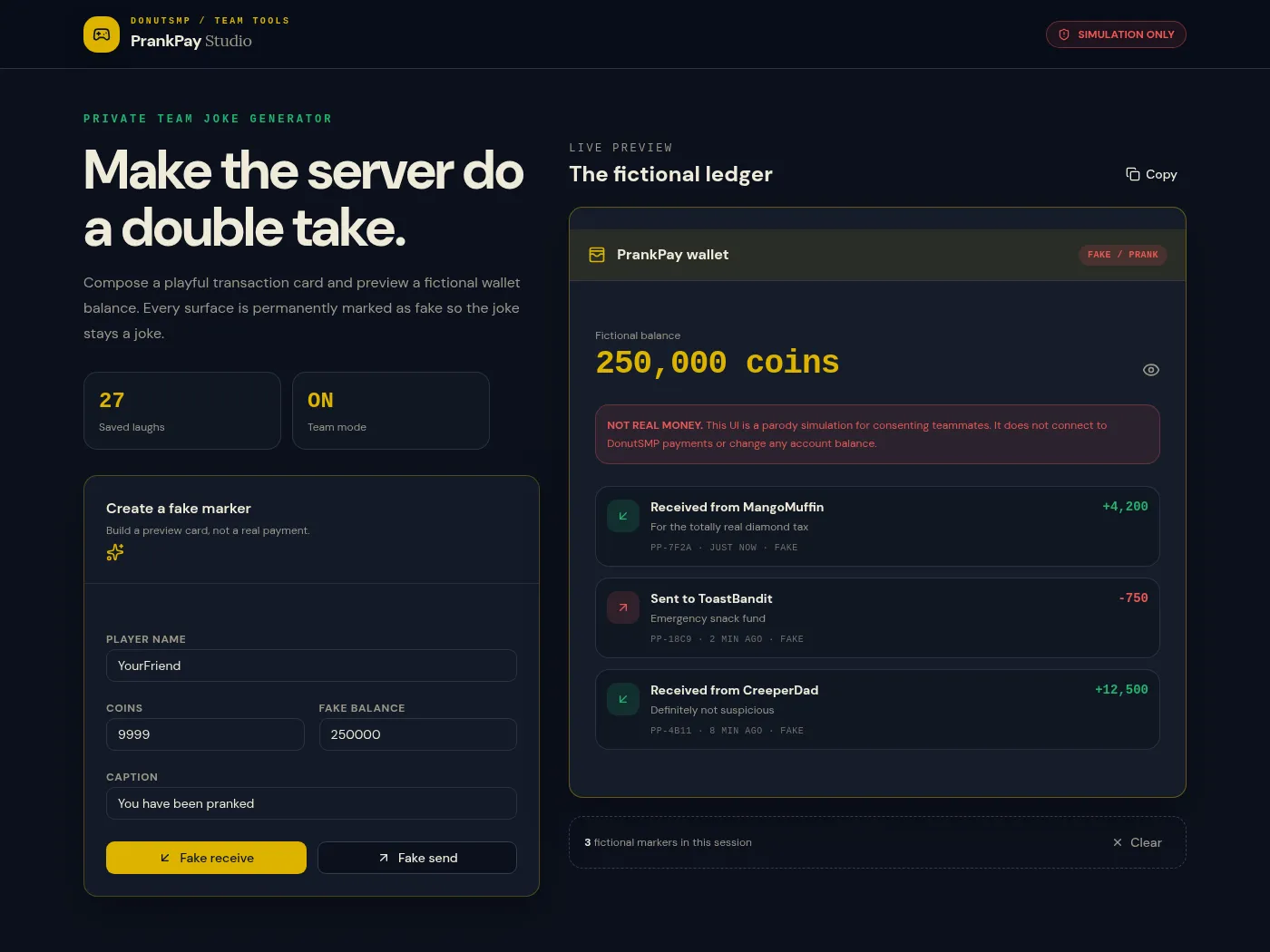 DonutSMP PrankPay Mod