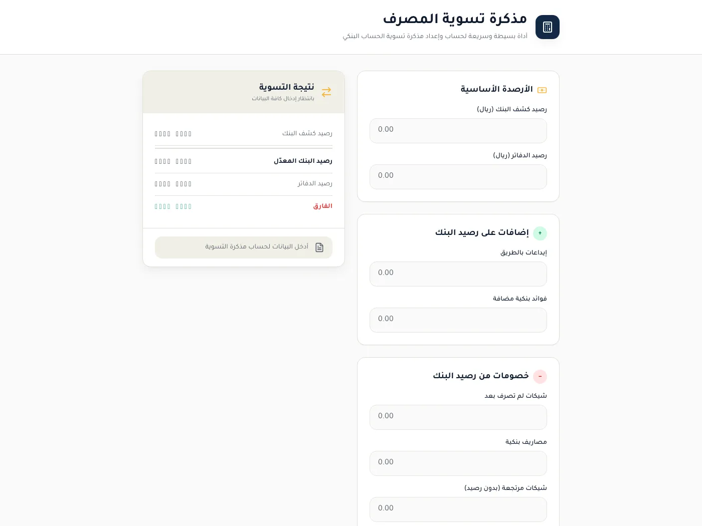 قيمة مزكرة التسوية