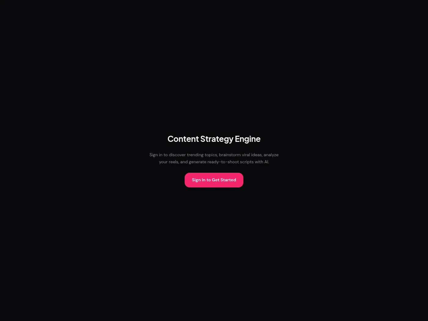 Content Strategy Engine