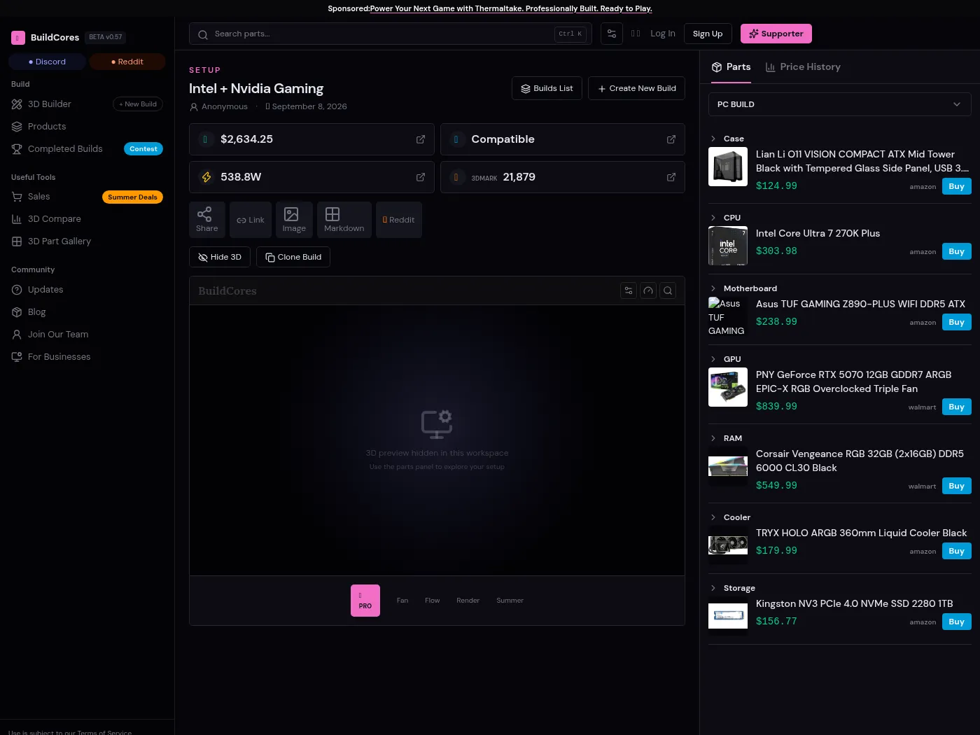 BuildCores PC Configurator