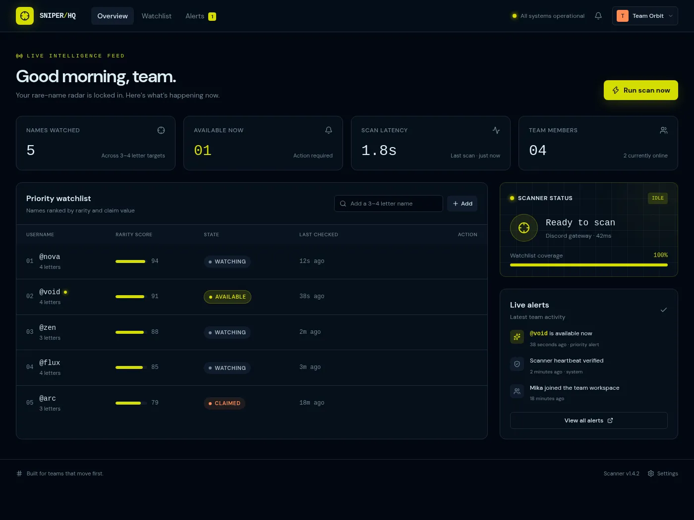 Discord Name Sniper