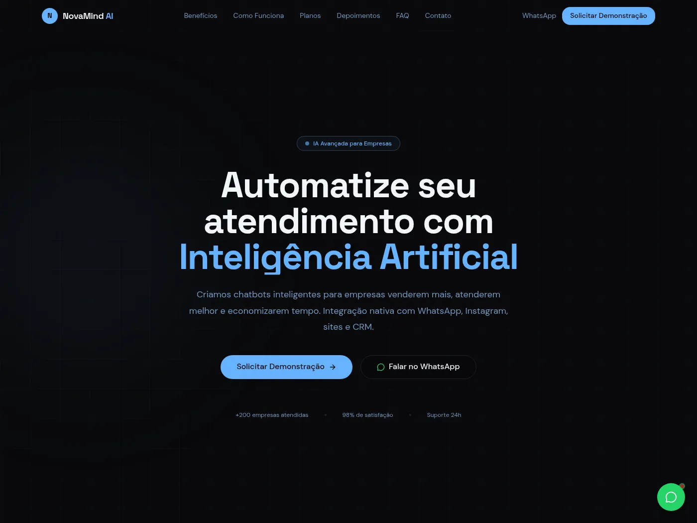 NovaMind AI Website