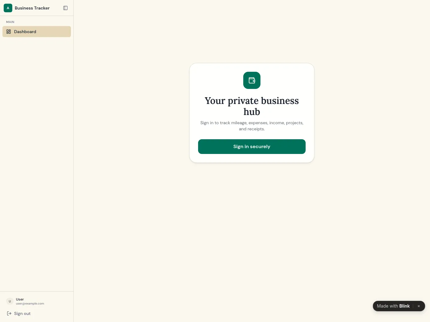 BizCentral Tracker