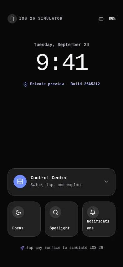 iOS 26 Simulator