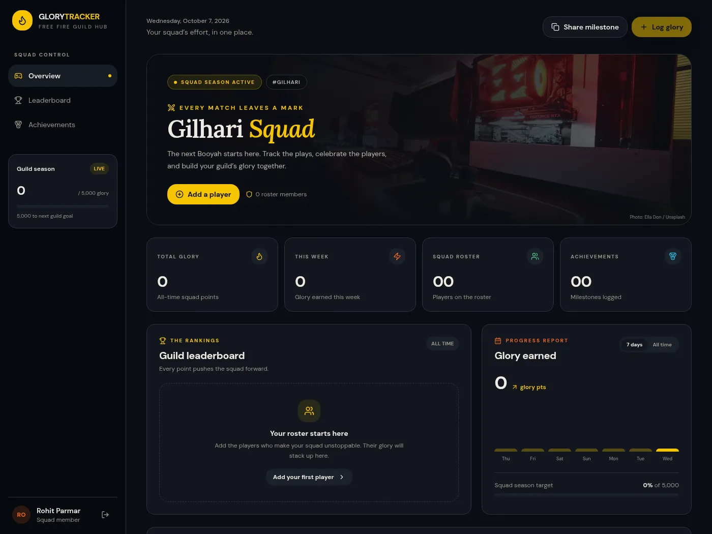 Guild Glory Tracker