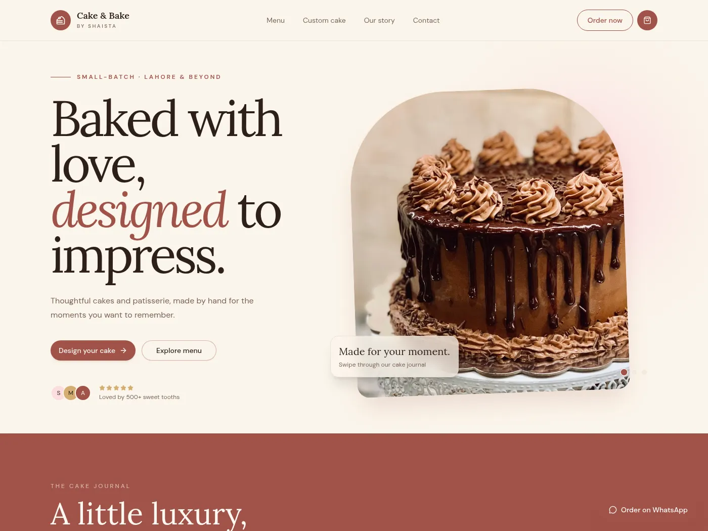 Cake & Bake Boutique Site