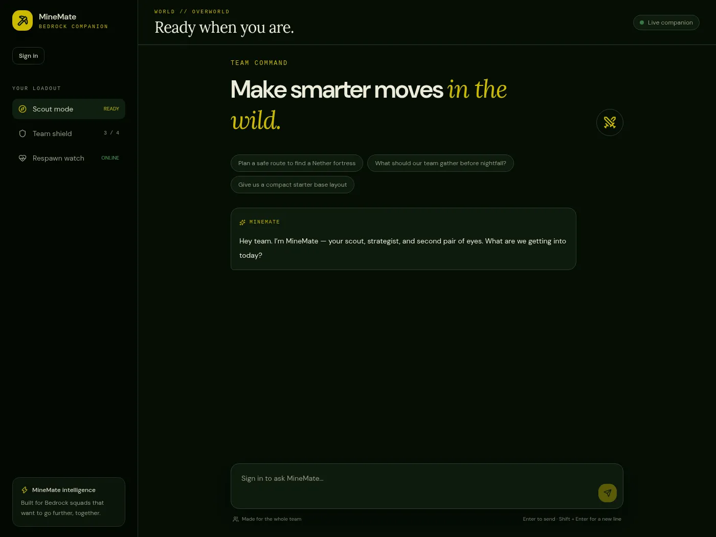 MineMate AI Companion
