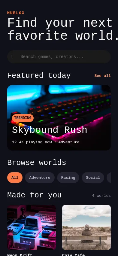 Mublox Social Gaming