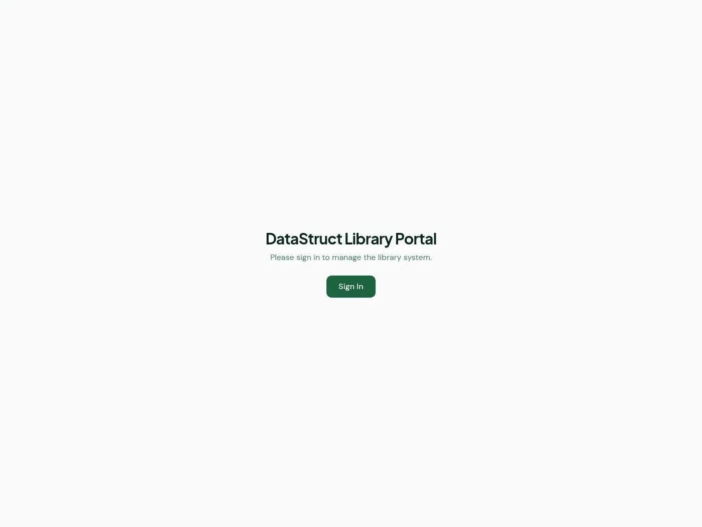 DataStruct Library Portal