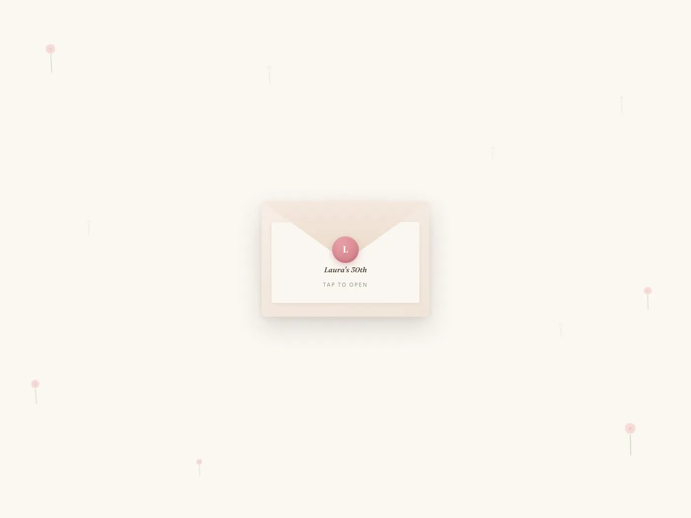 Elegant Birthday Invite