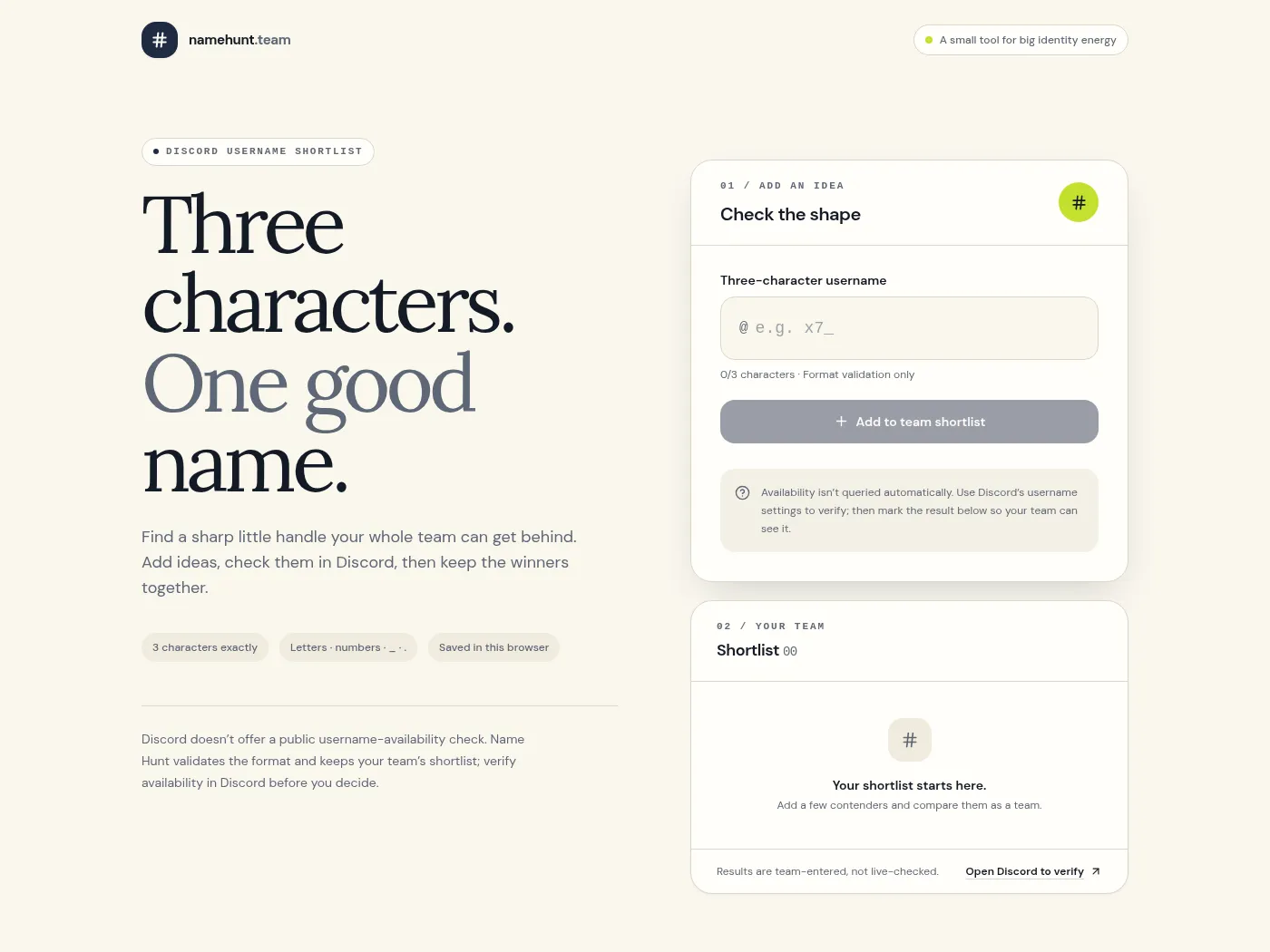 Discord Name Checker
