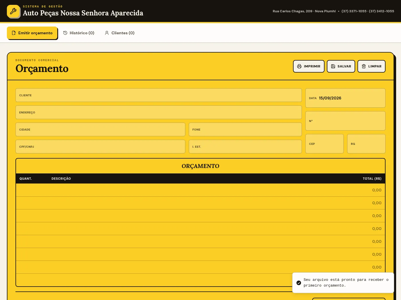Site do Meu Arquivo