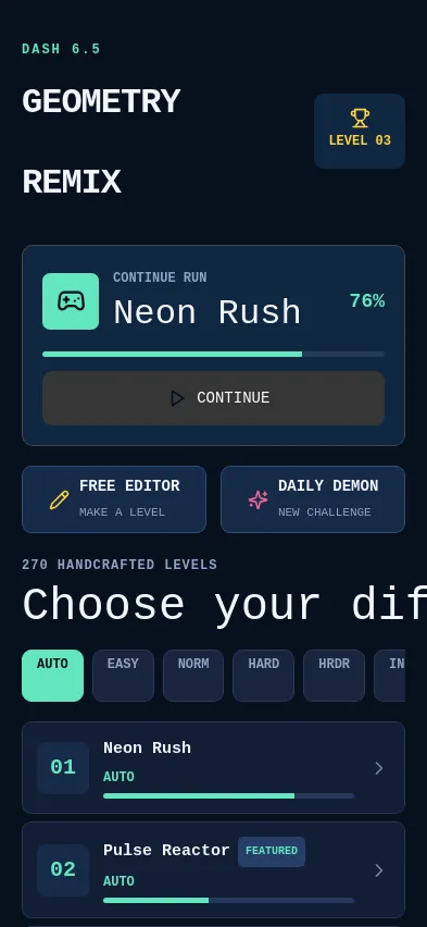 Dash 6.5: Geometry Remix