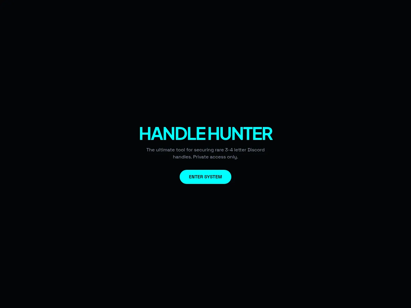 Discord Handle Hunter
